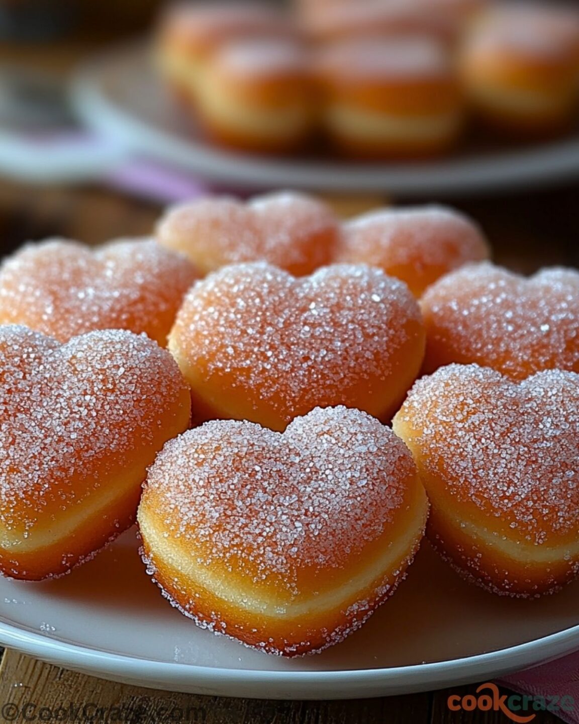 Heart-Shaped Sugar Donuts – A Sweet Treat to Melt Hearts - Cook Craze