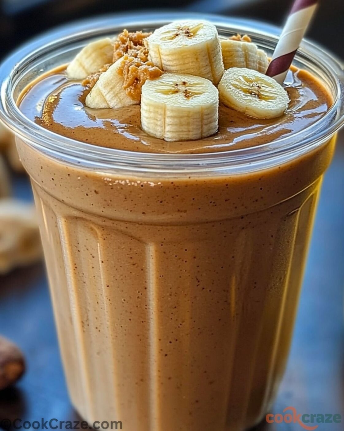 Creamy Peanut Butter Banana Smoothie - Cook Craze