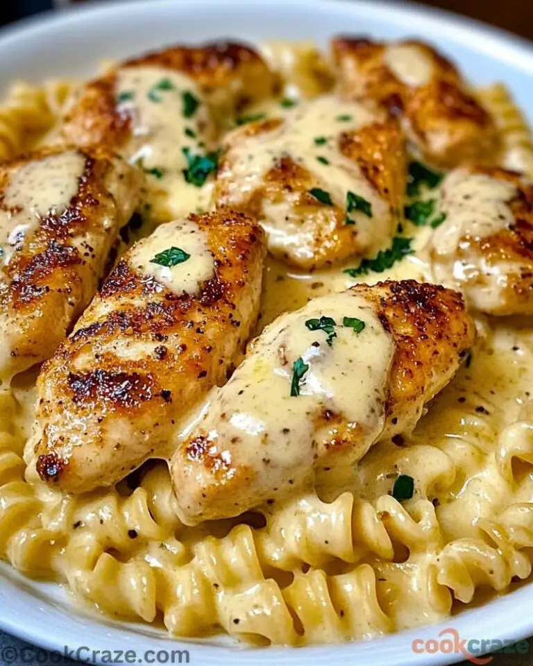 Creamy Garlic Butter Chicken and Rotini in Parmesan Sauce - Cook Craze