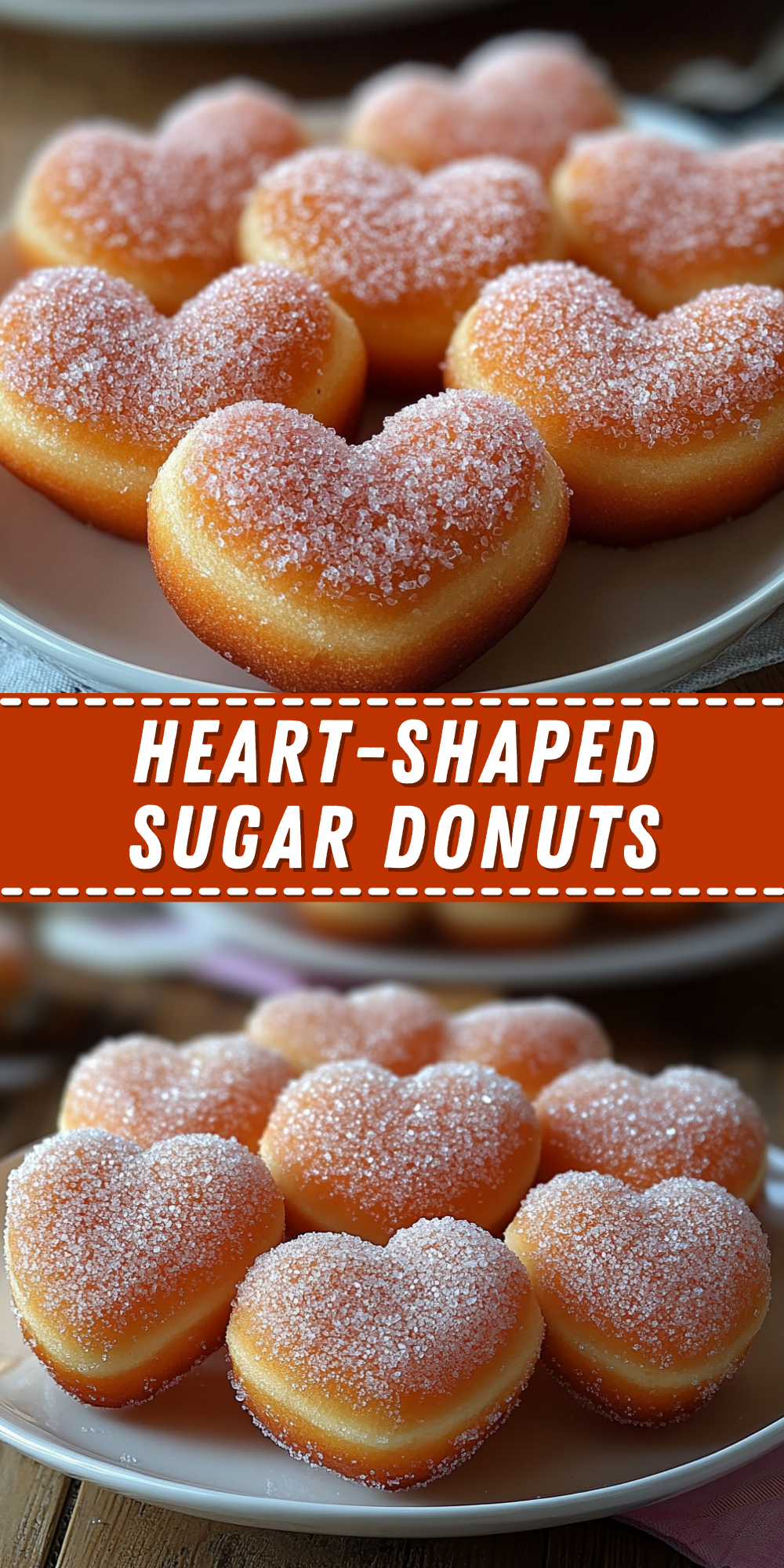 Heart-Shaped Sugar Donuts – A Sweet Treat to Melt Hearts - Cook Craze