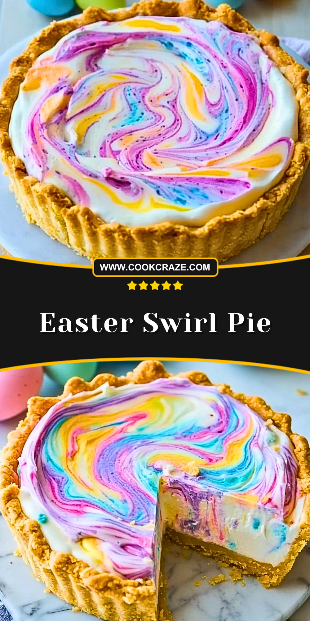 Easter Swirl Pie - Cook Craze