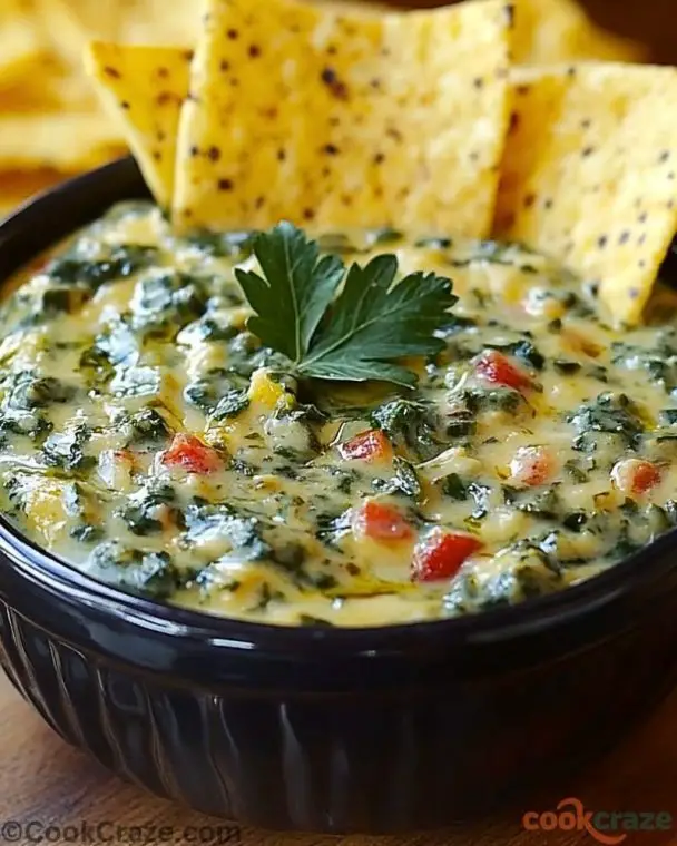 Creamy Espinaca Dip: A Cheesy, Flavor-Packed Party Favorite - Cook Craze