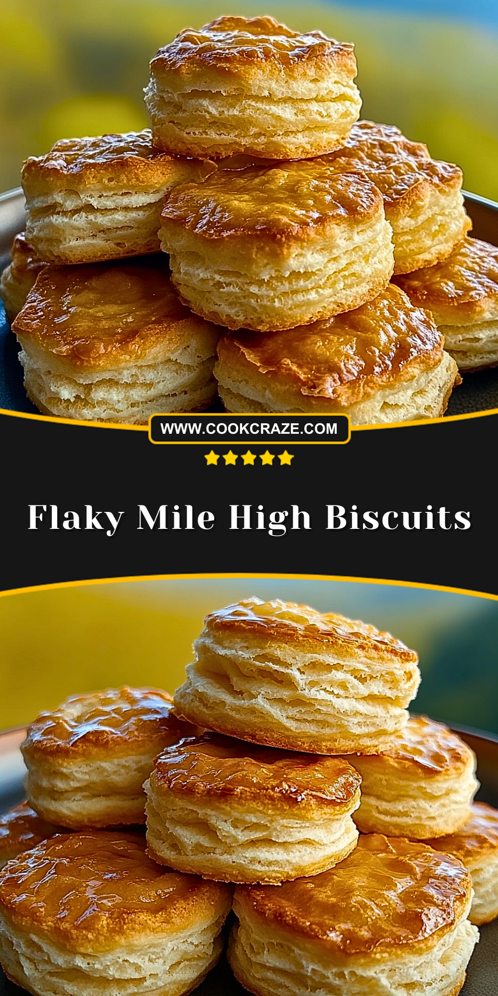 Flaky Mile High Biscuits - Cook Craze