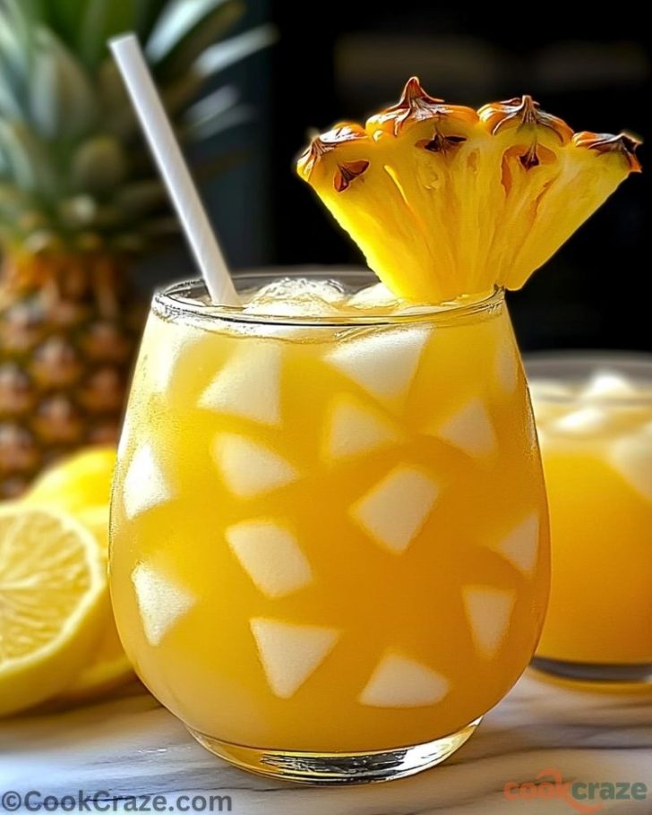Tropical Pineapple Lemonade Punch - Cook Craze