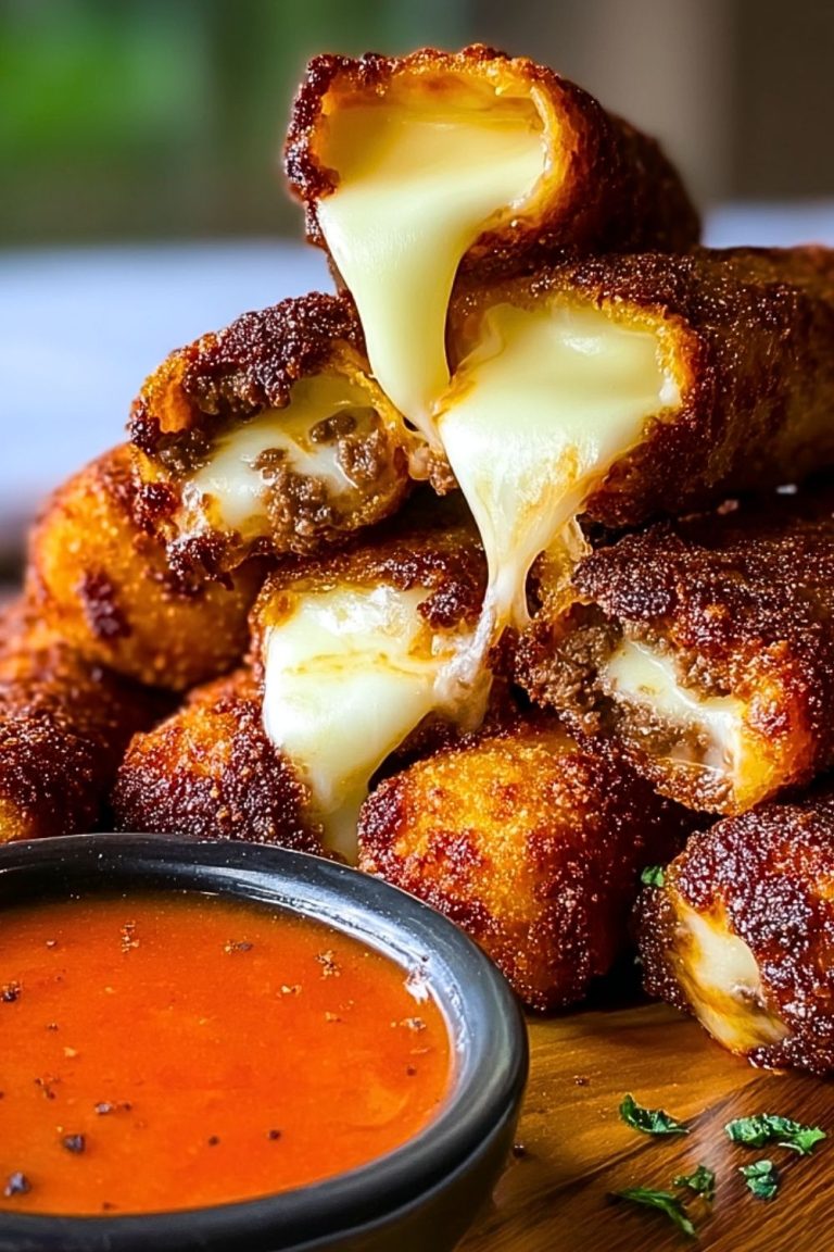 Nashville Hot Beef Wrapped Mozzarella Sticks - Cook Craze