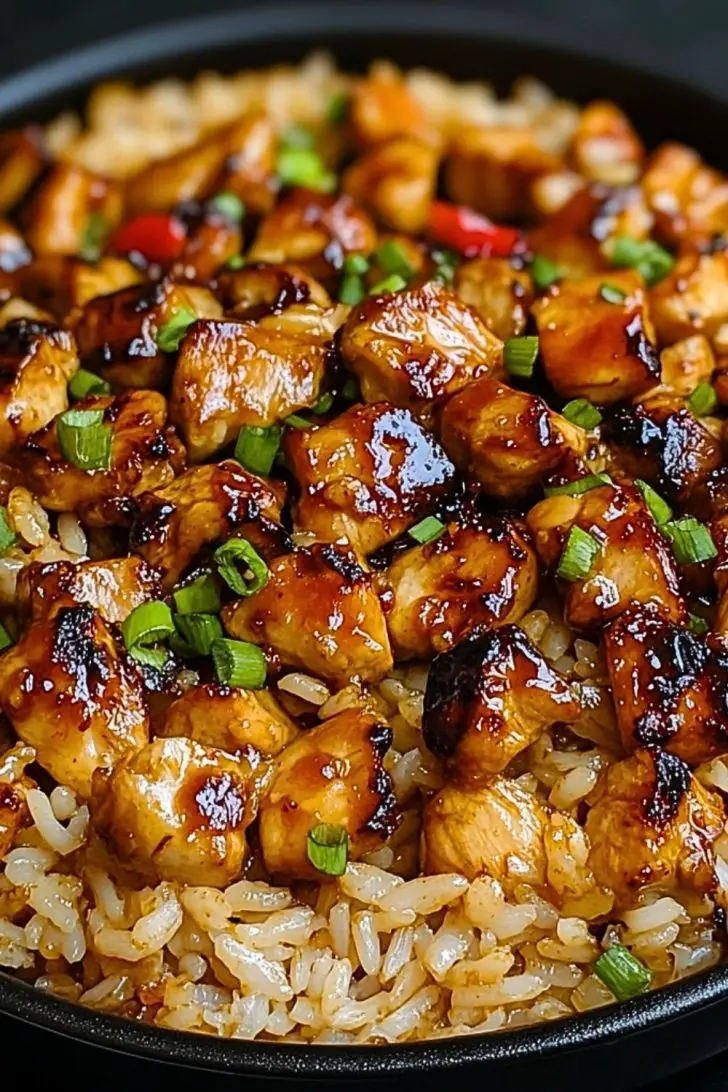One-Pan Bold Honey BBQ Chicken Rice - Cook Craze