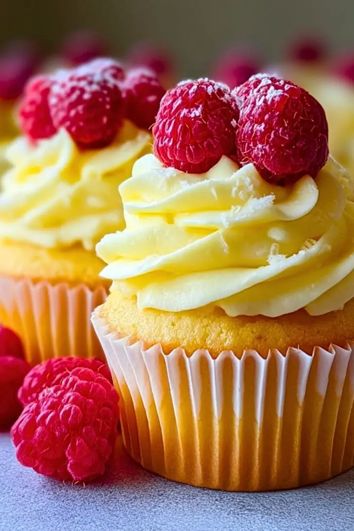 Raspberry Lemon Heaven Cupcakes - Cook Craze