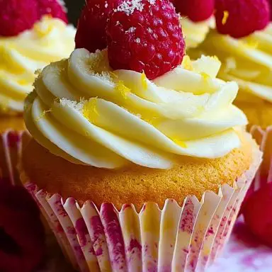 Raspberry Lemon Heaven Cupcakes - Cook Craze