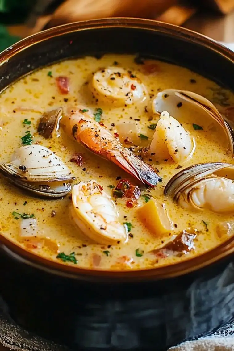 Rustic Seafood Soup Recipe - Cook Craze