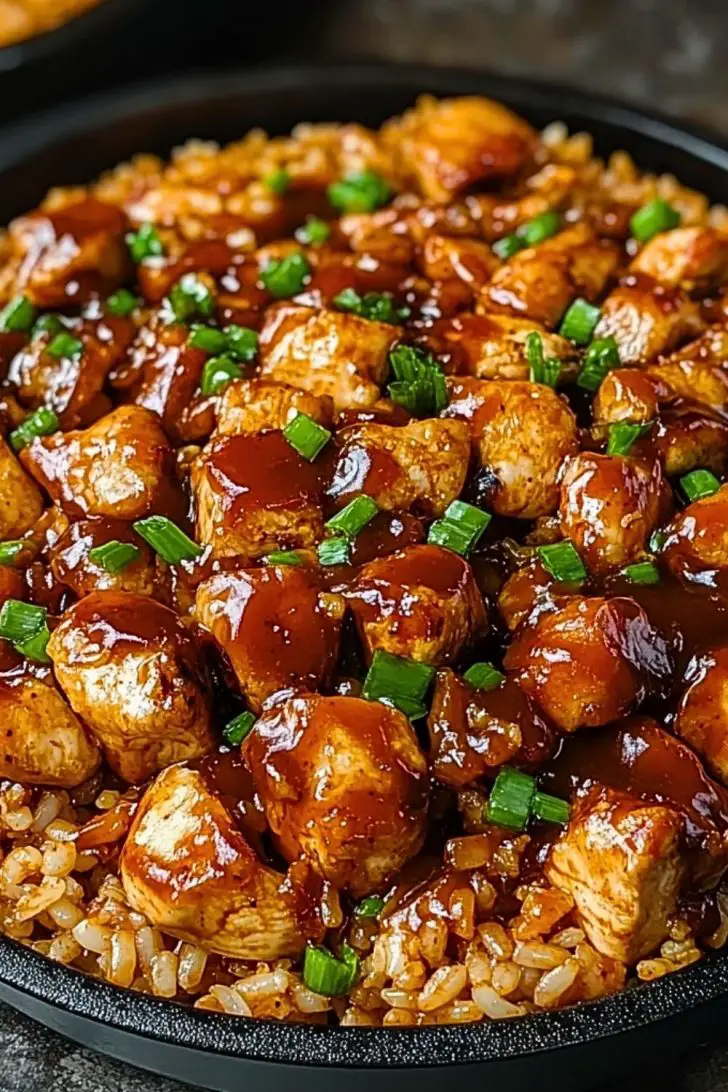 Smoky Chipotle BBQ Chicken and Rice Skillet - Cook Craze