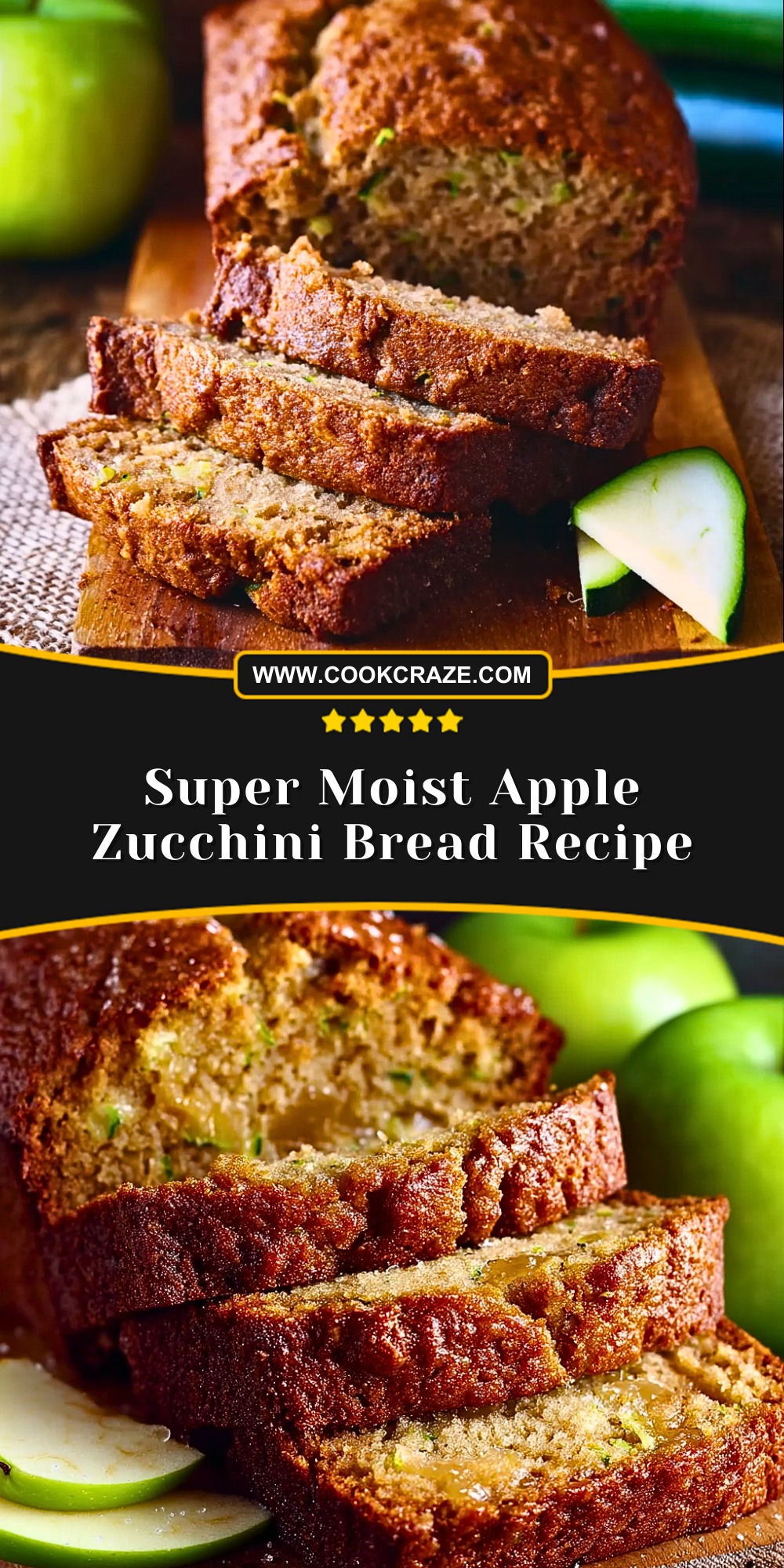 Super Moist Apple Zucchini Bread Recipe - Cook Craze