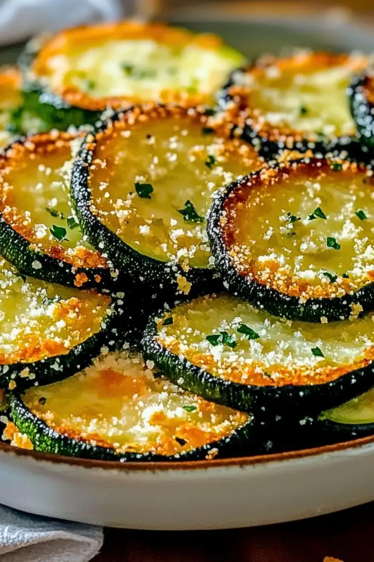 Crispy Parmesan Zucchini Rounds - Cook Craze