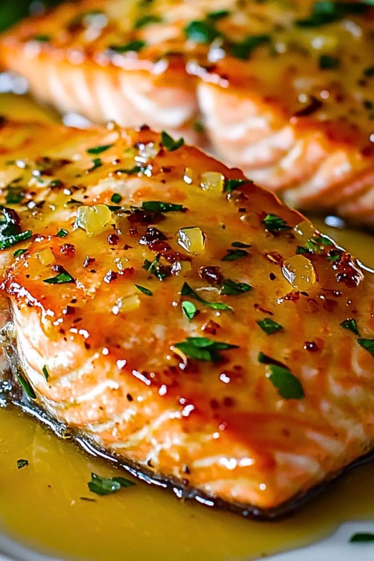 Honey Garlic Butter Baked Salmon - Cook Craze