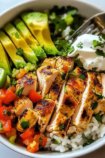 Cilantro Lime Chicken Rice Bowls - Cook Craze