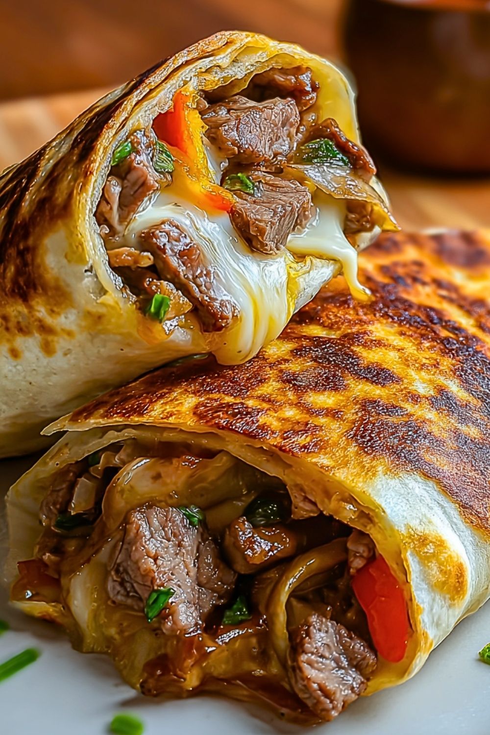Crispy Philly Cheesesteak Grilled Wraps - Cook Craze