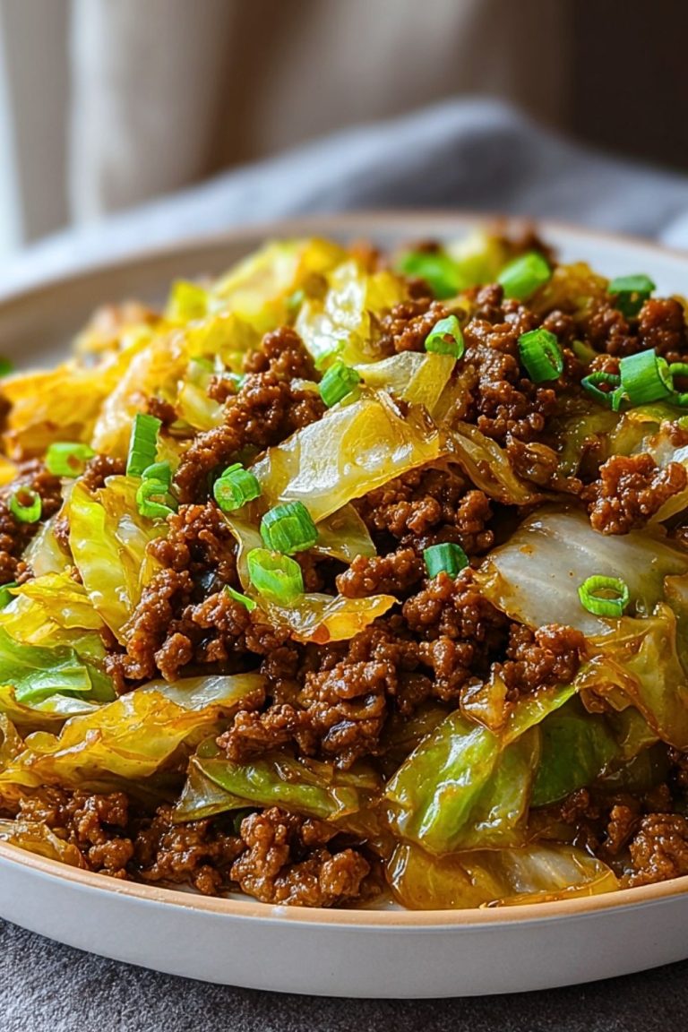 Easy Chinese Ground Beef and Cabbage Stir Fry - Cook Craze