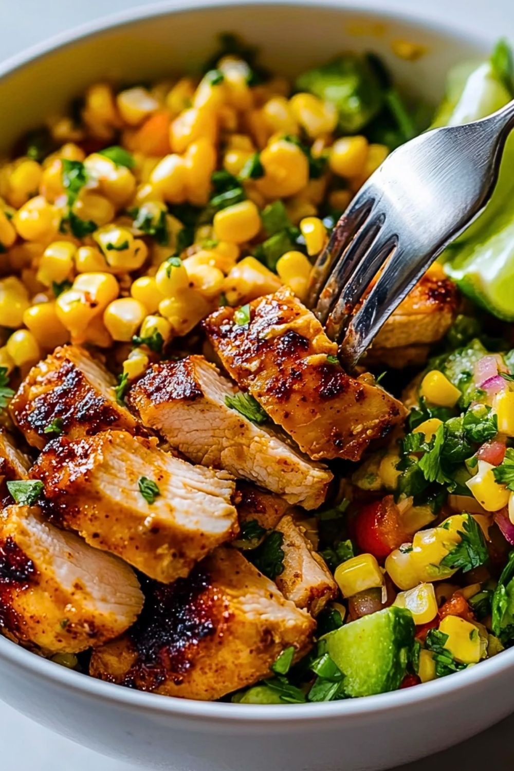 Honey Chipotle Chicken Bowls with Corn Salsa - Cook Craze
