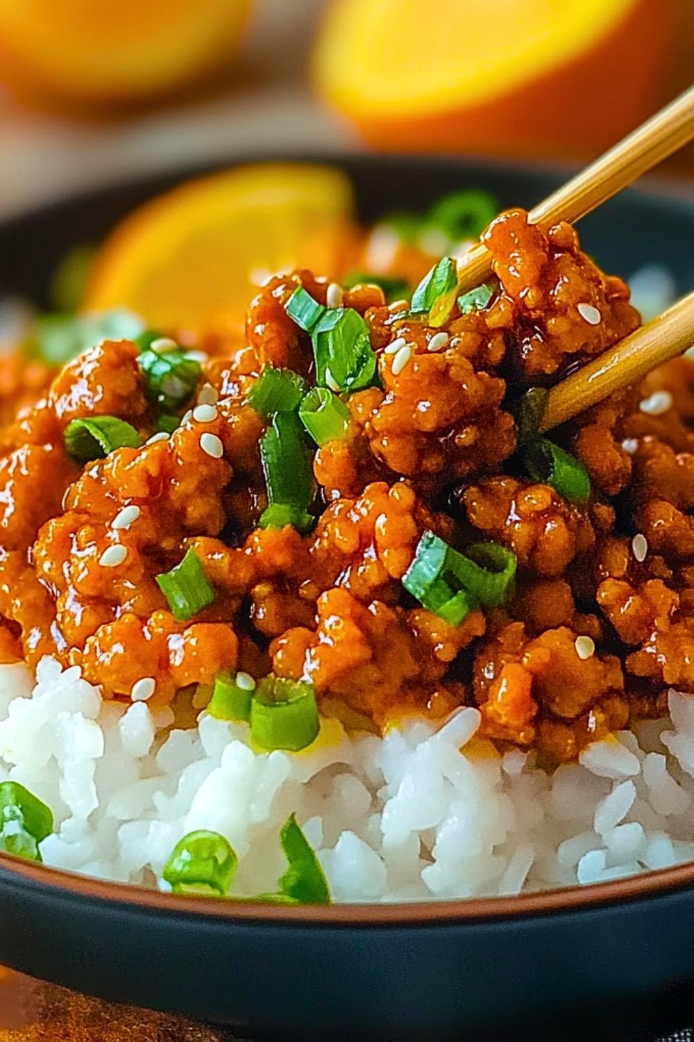 Orange Ground Chicken - Cook Craze