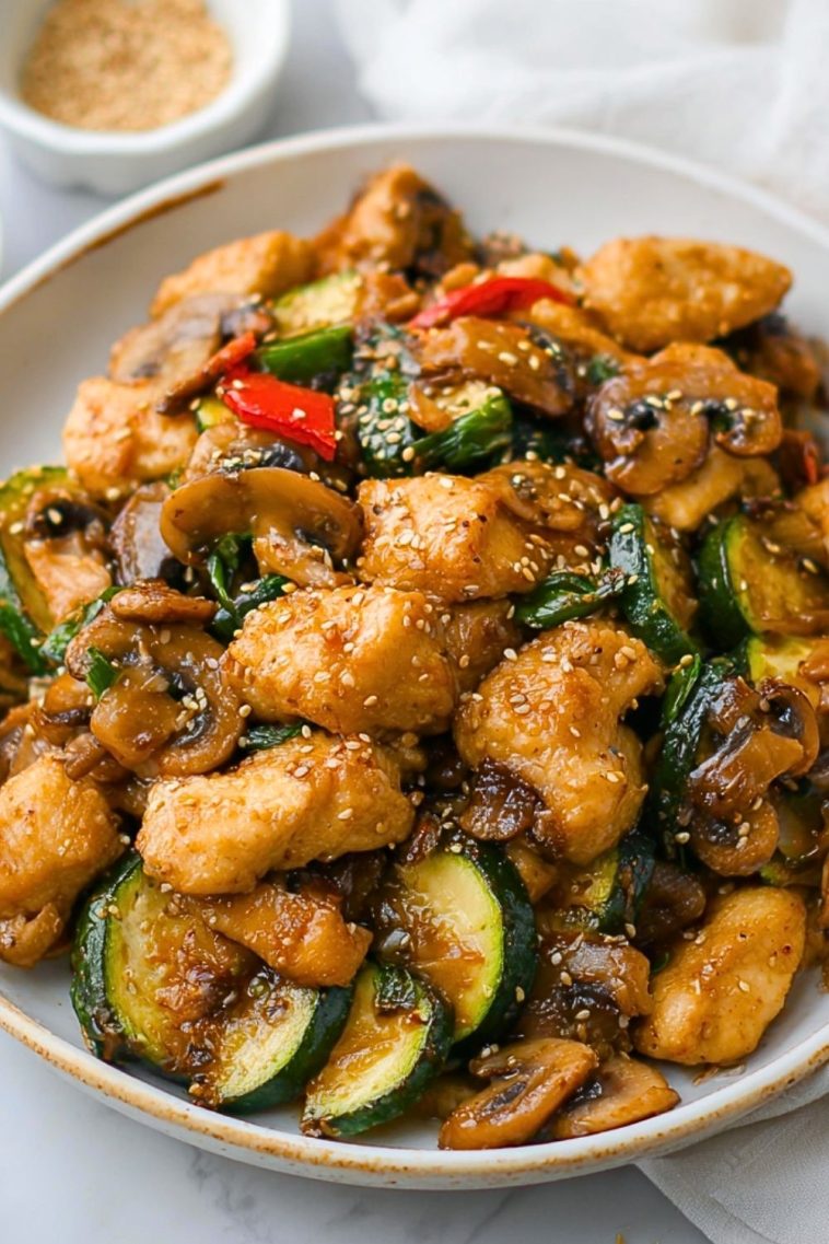 Panda Express Mushroom Chicken - Cook Craze