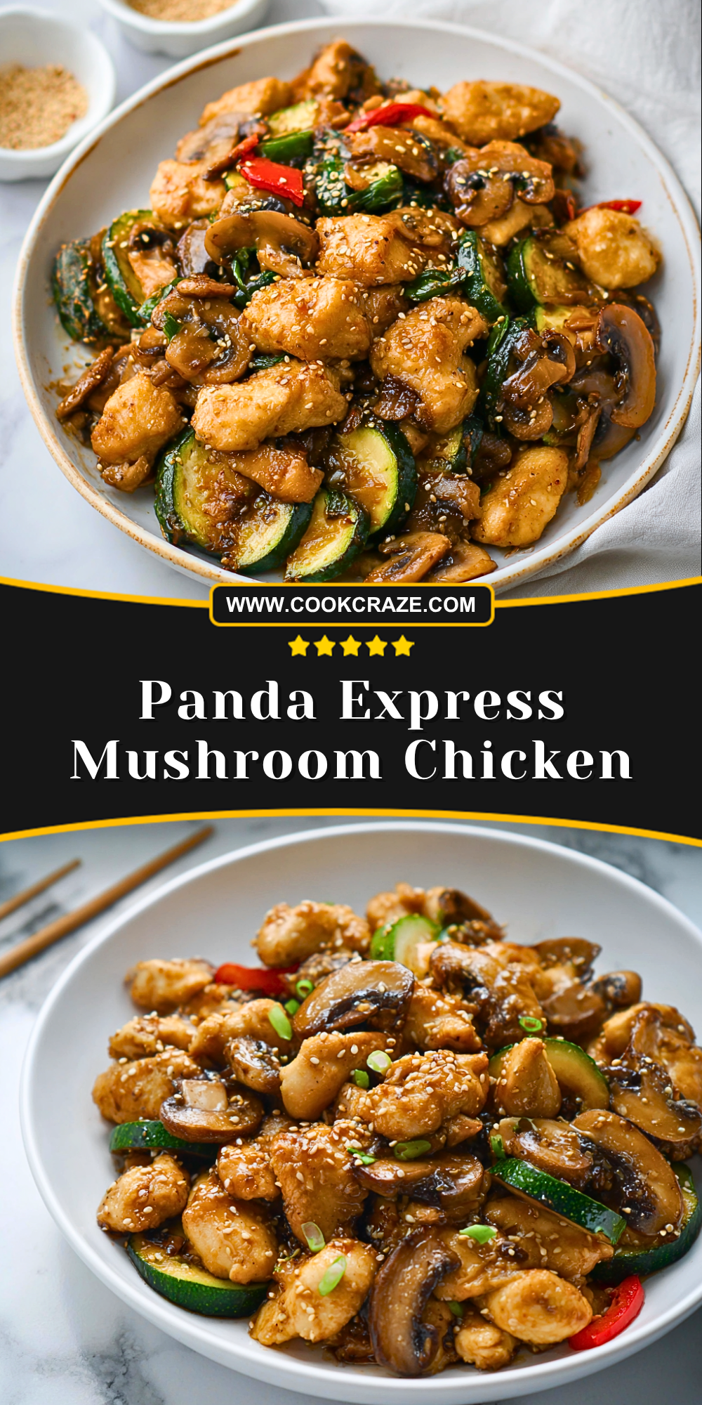 Panda Express Mushroom Chicken - Cook Craze
