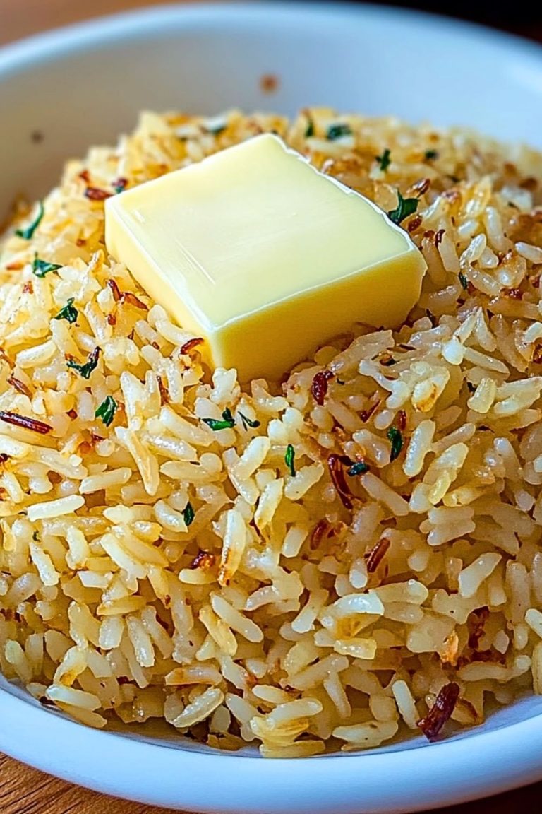 Stick of Butter Baked Rice - Cook Craze