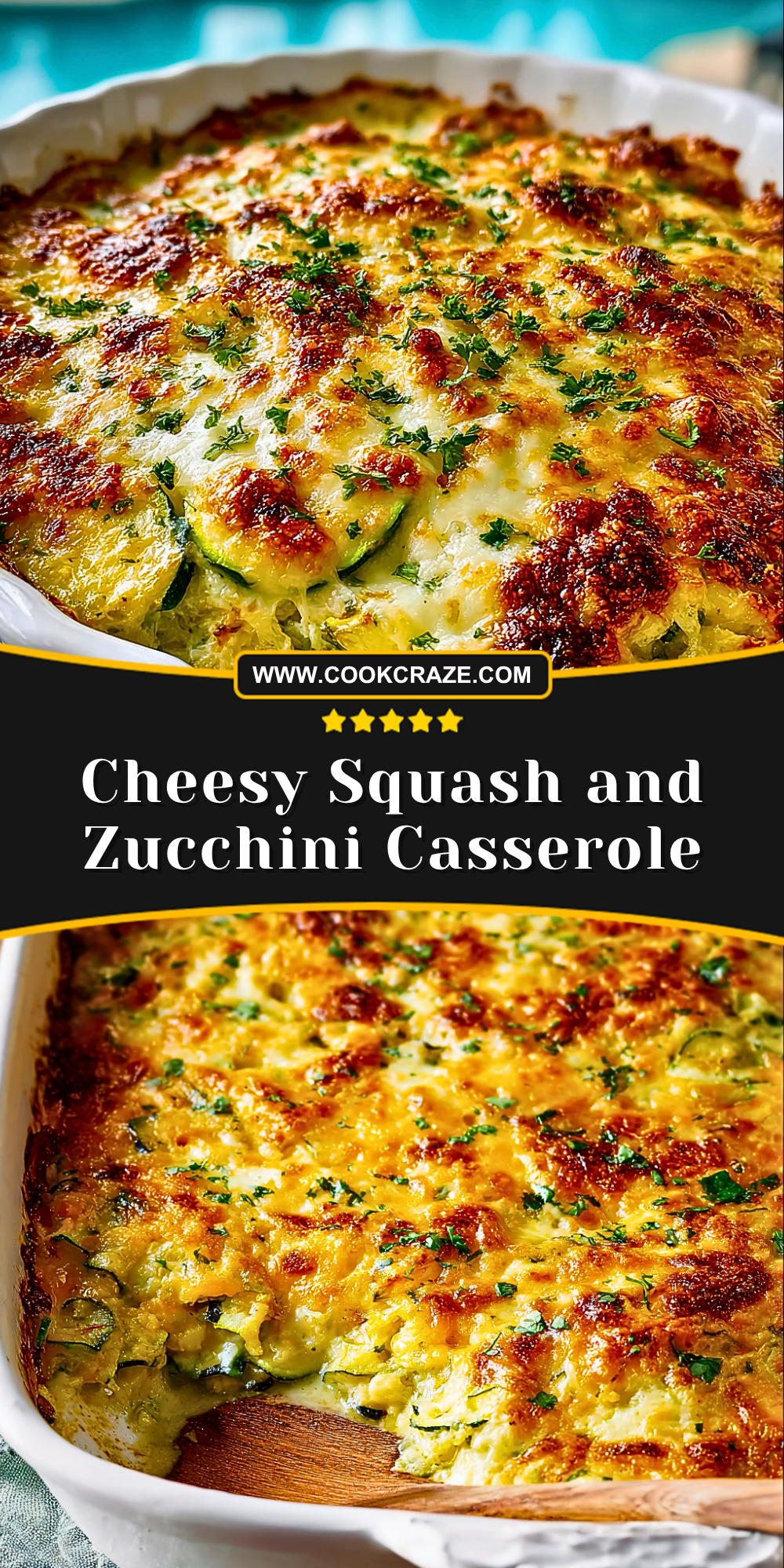 Cheesy Squash and Zucchini Casserole - Cook Craze