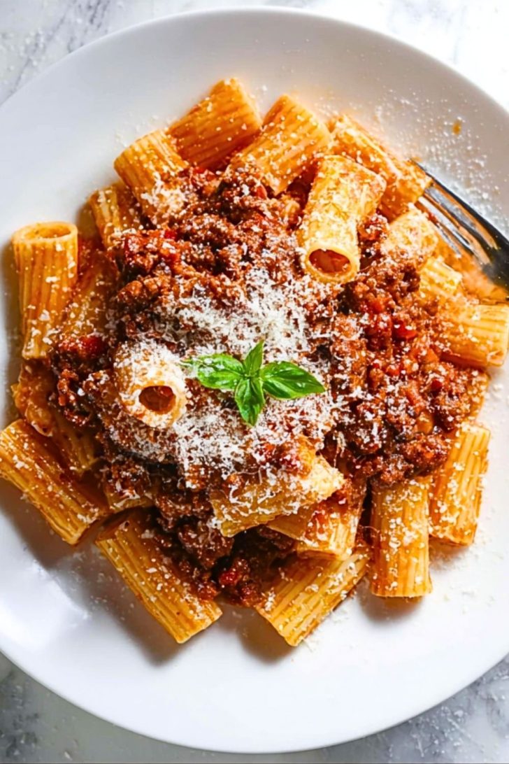 Rigatoni Bolognese - Cook Craze