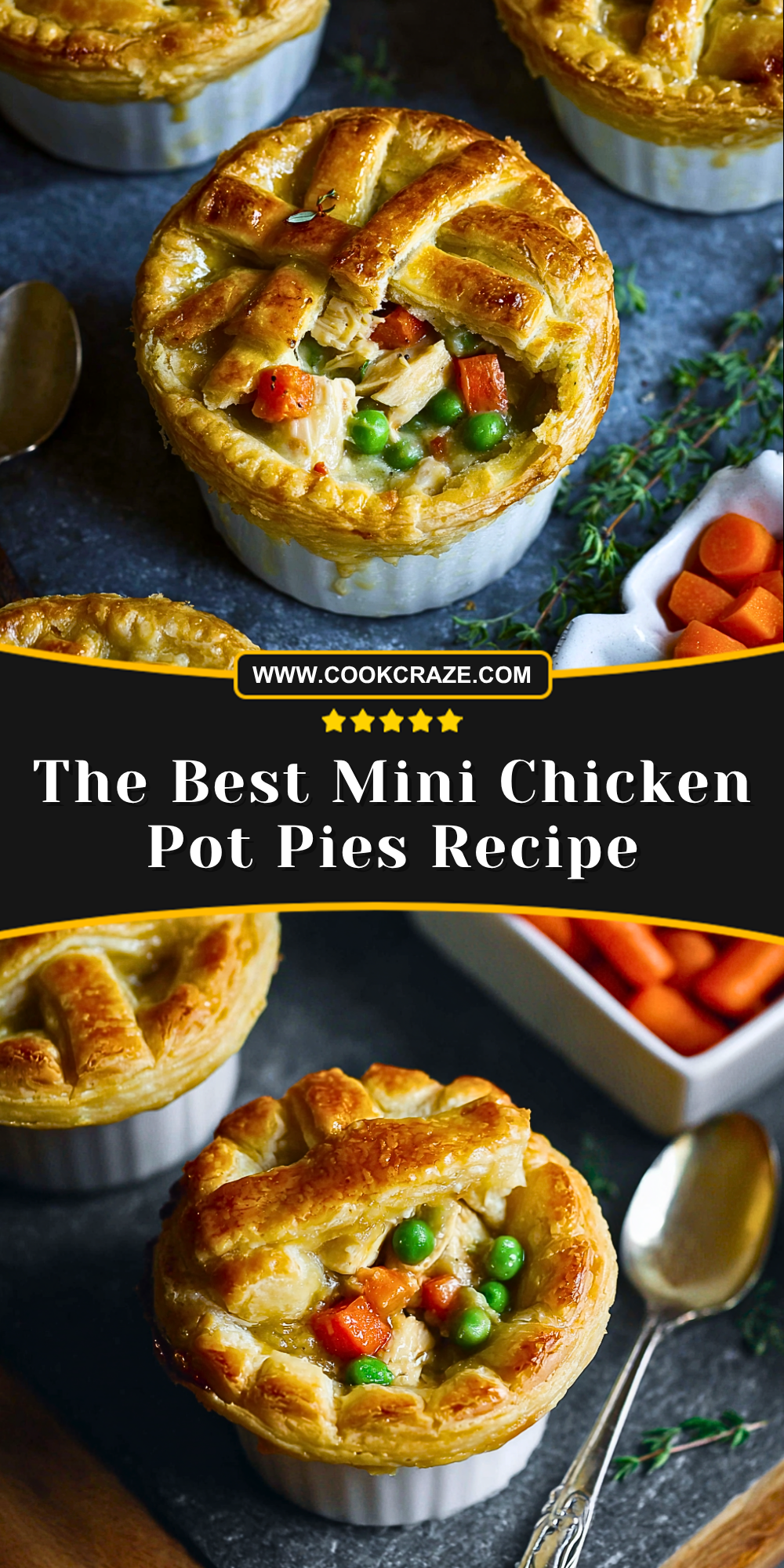 The Best Mini Chicken Pot Pies Recipe - Cook Craze