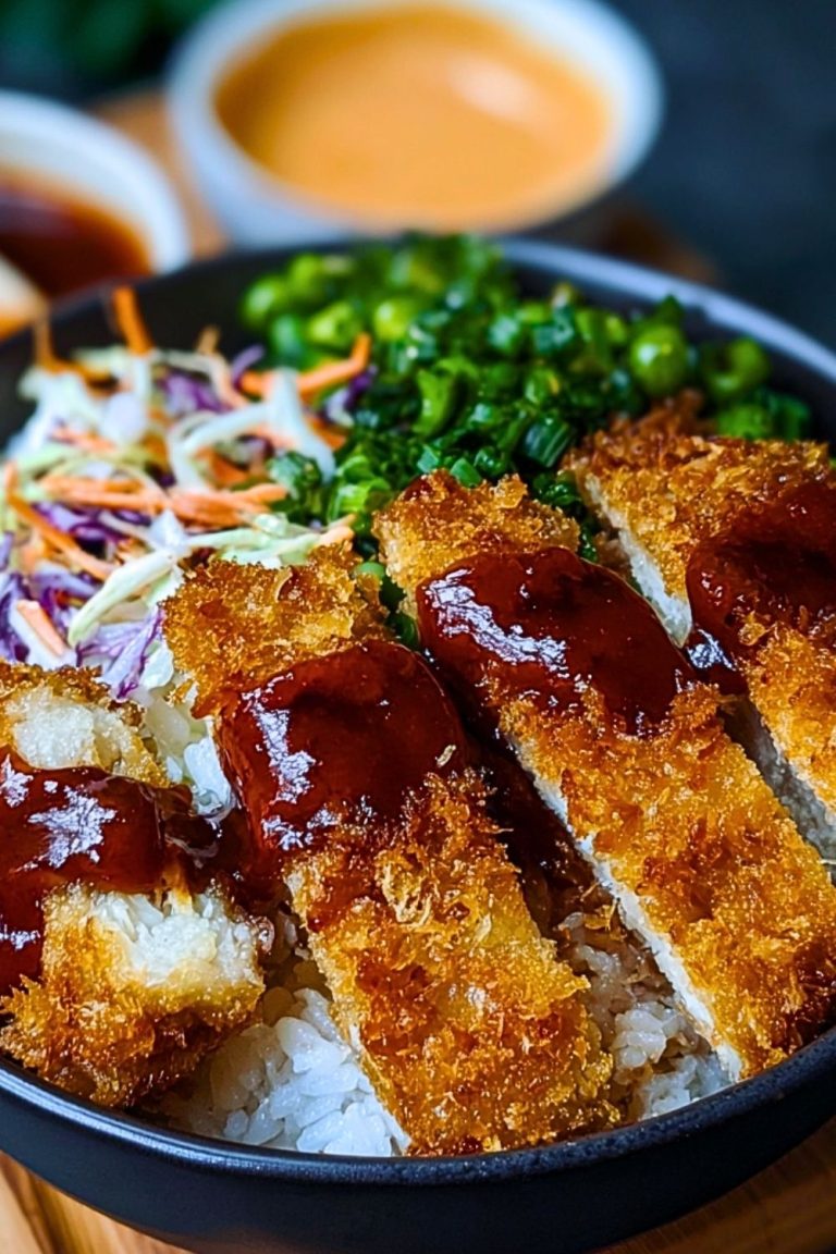 Crispy Japanese Katsu Bowl Recipe - Cook Craze