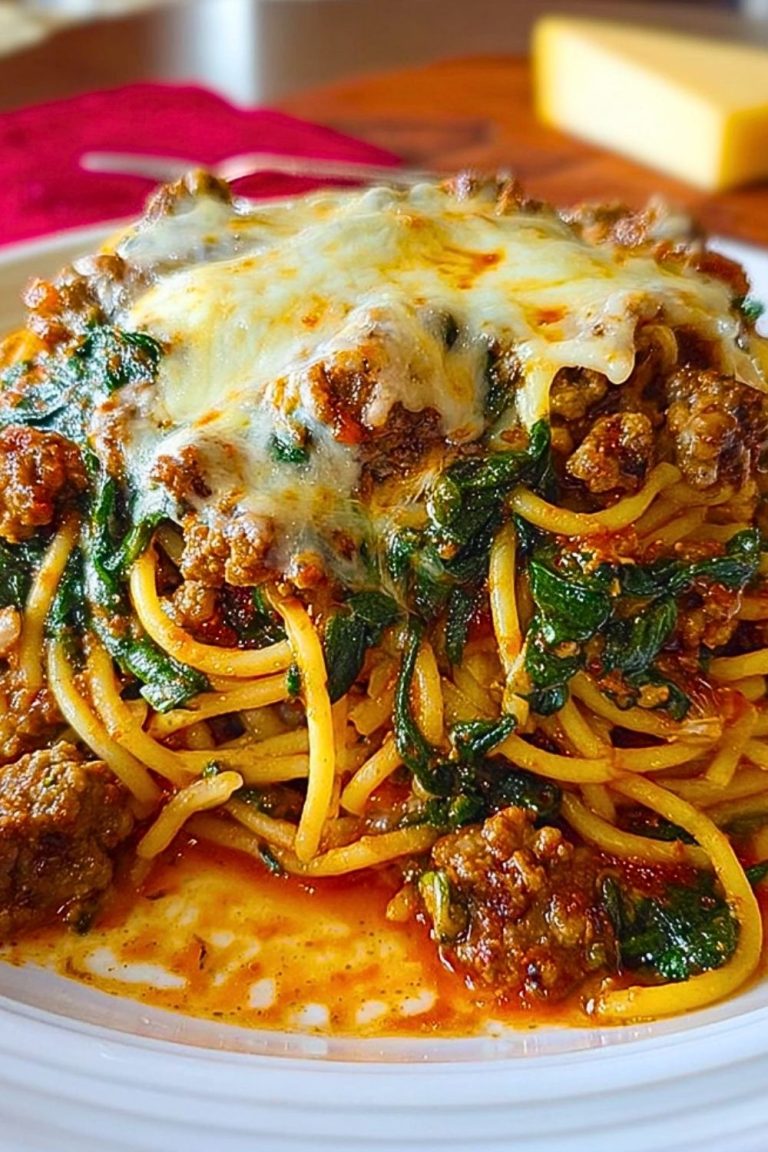 Garlic Butter Spaghetti with Cheesy Italian Sausage and Spinach - Cook ...