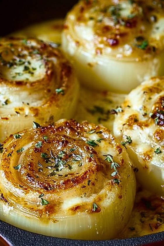Baked Onions with Asiago Cheese - Cook Craze