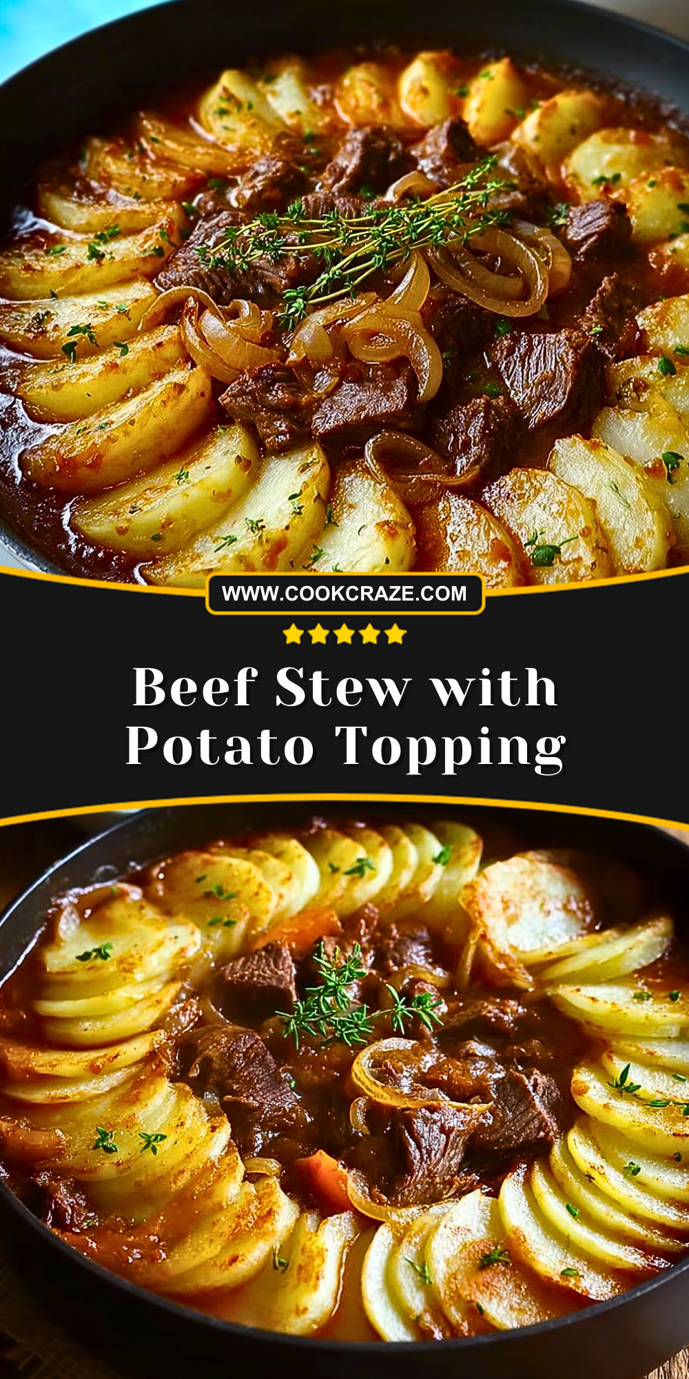 Beef Stew with Potato Topping - Cook Craze