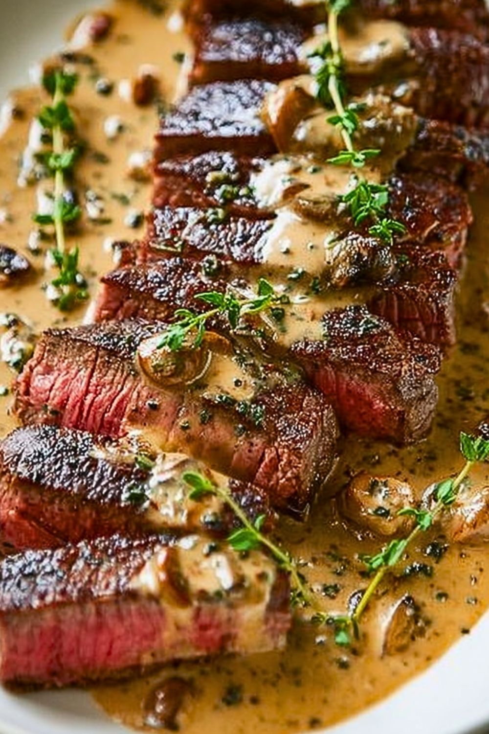 French Seared Steak with Cognac Cream Sauce - Cook Craze