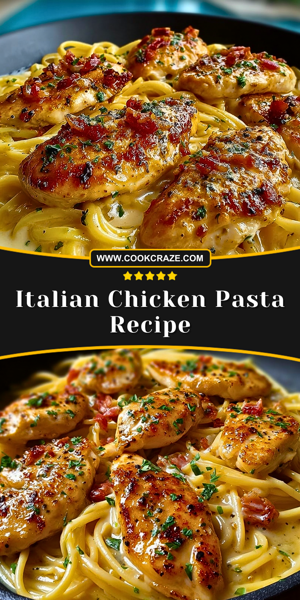Italian Chicken Pasta Recipe - Cook Craze