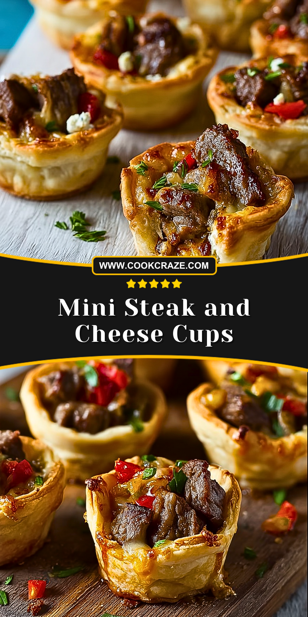 Mini Steak and Cheese Cups - Cook Craze