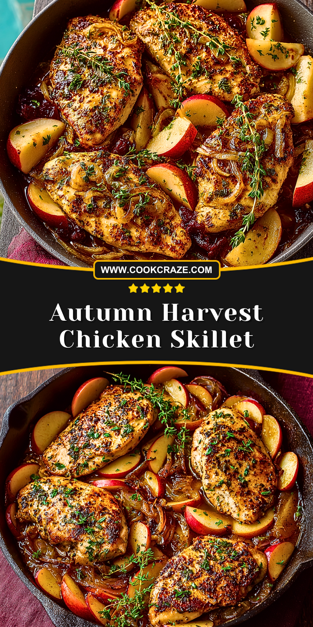 Autumn Harvest Chicken Skillet - Cook Craze