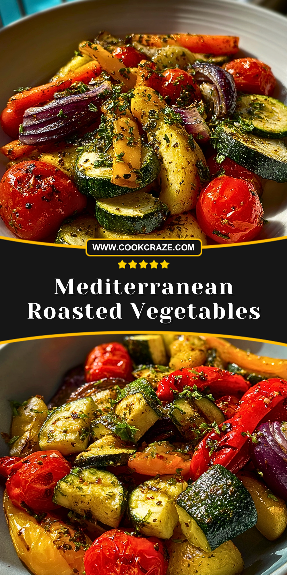 Mediterranean Roasted Vegetables - Cook Craze
