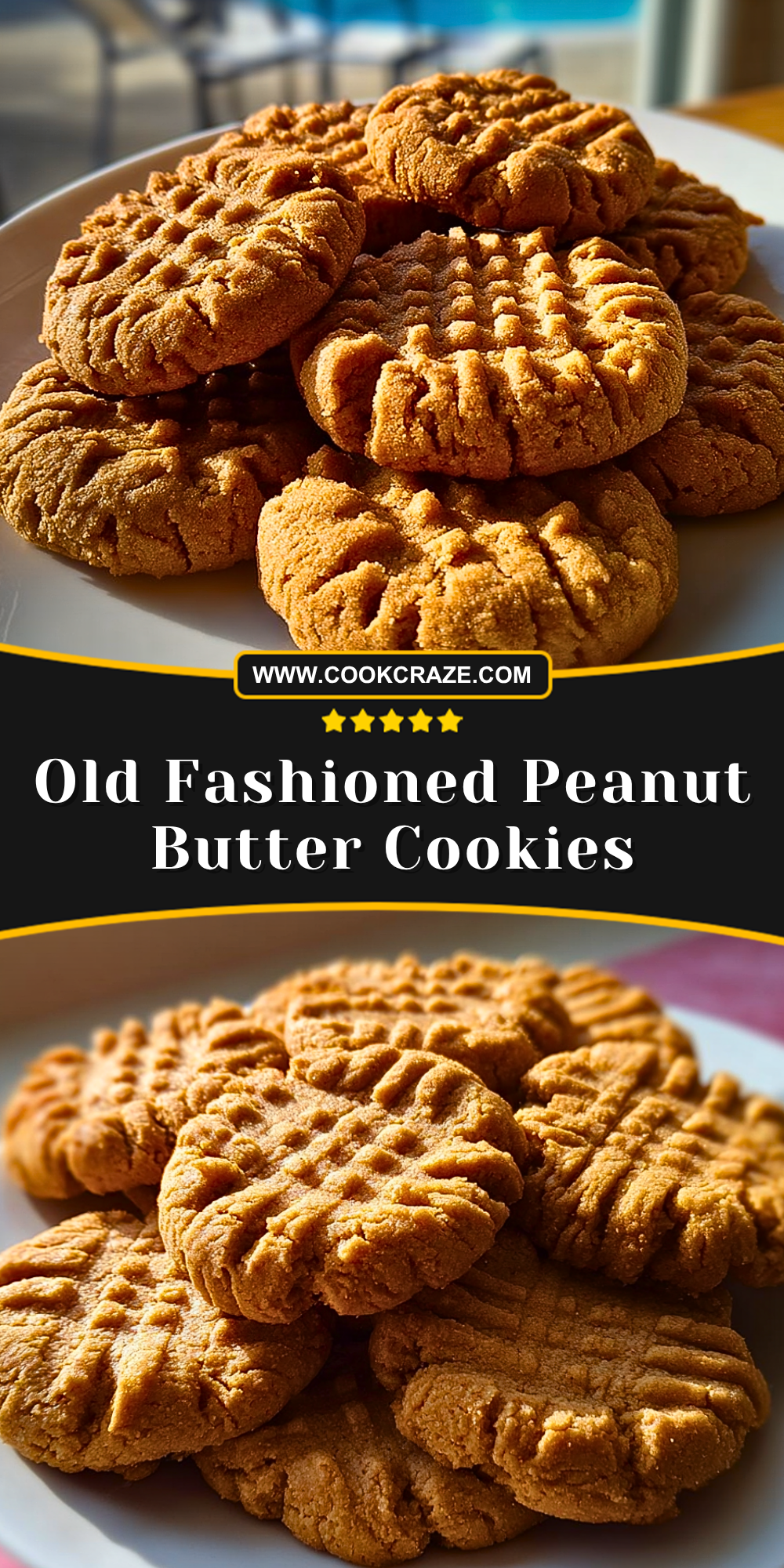 Old Fashioned Peanut Butter Cookies - Cook Craze