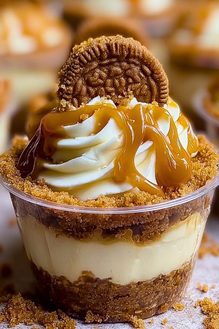 Cookie Butter Cheesecake Cups - Cook Craze