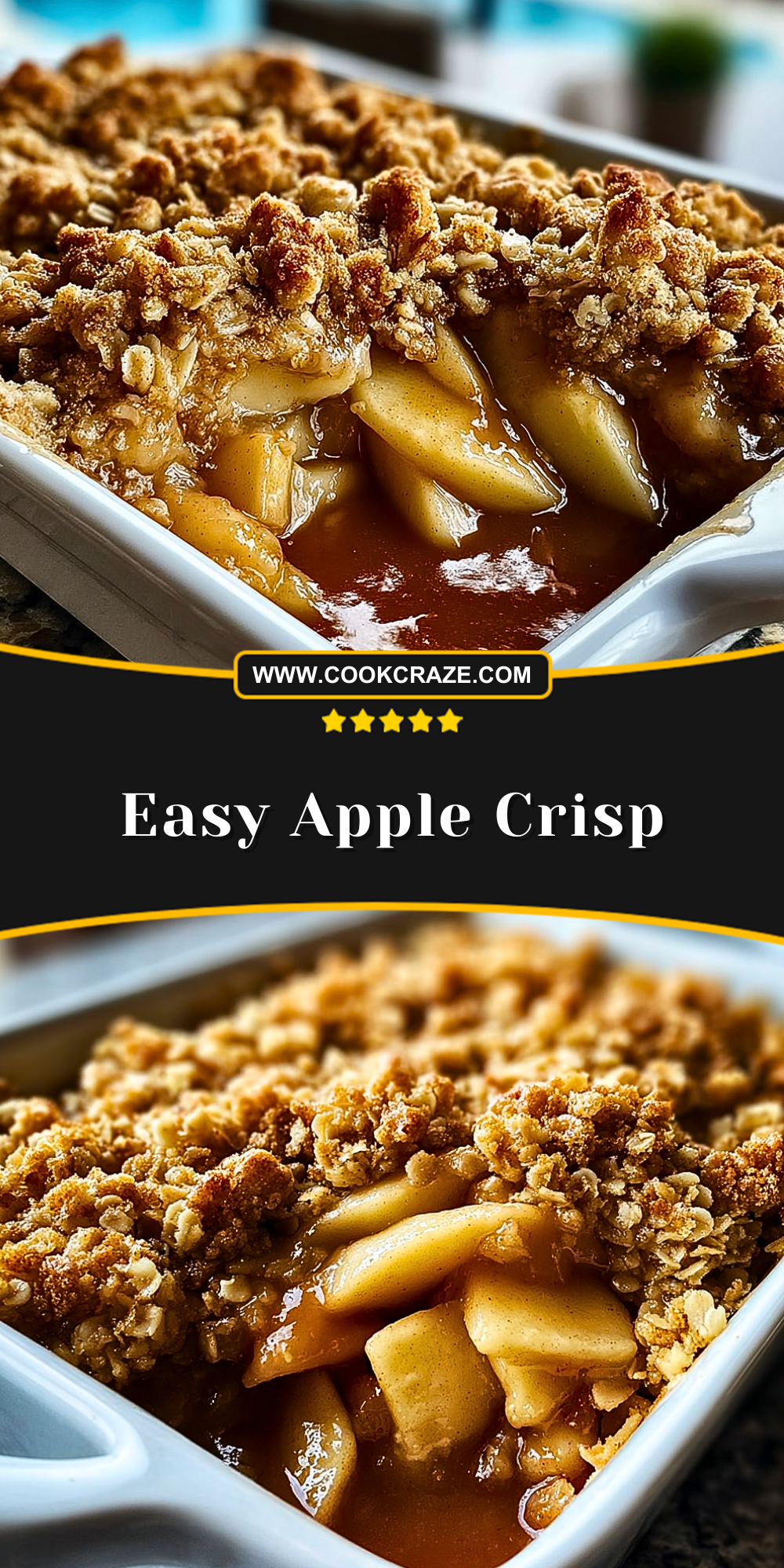 Easy Apple Crisp - Cook Craze