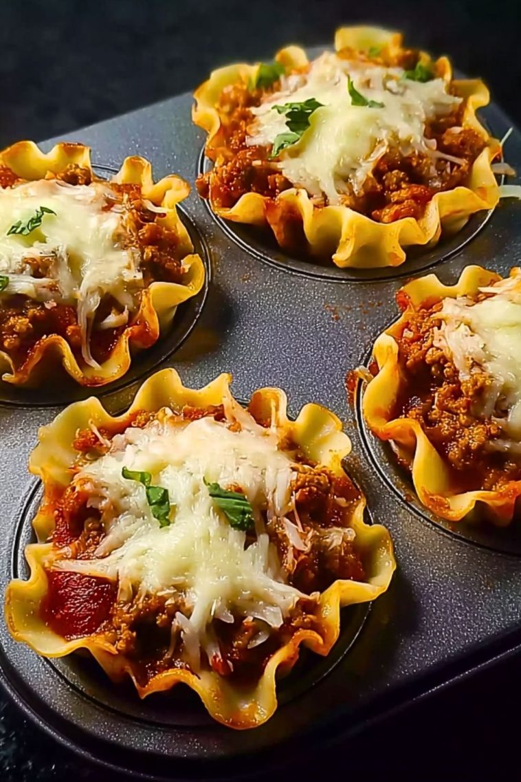Easy Lasagna Cups - Cook Craze