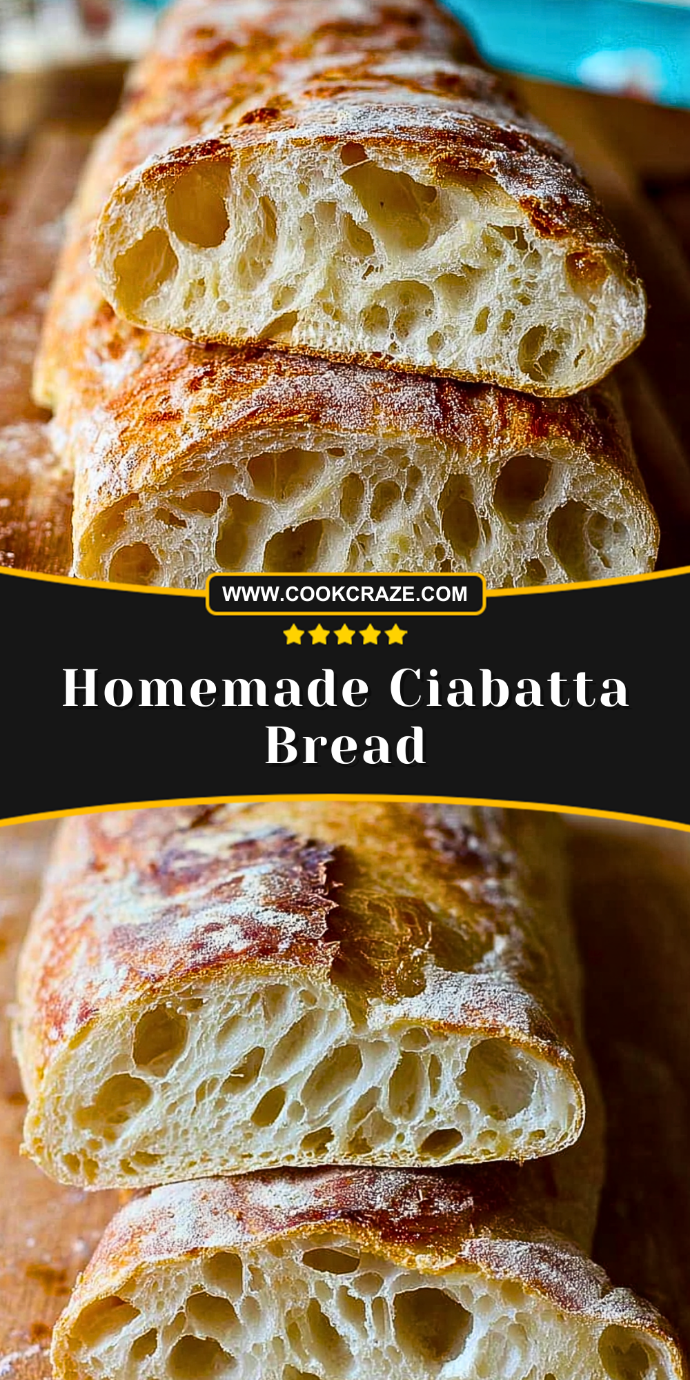 Homemade Ciabatta Bread - Cook Craze