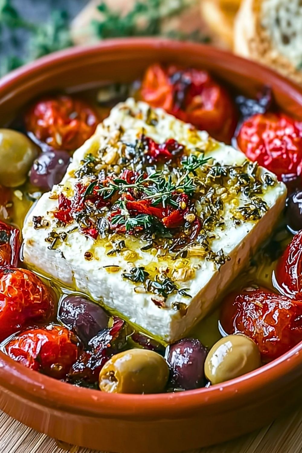 Mediterranean Baked Feta Appetizer - Cook Craze