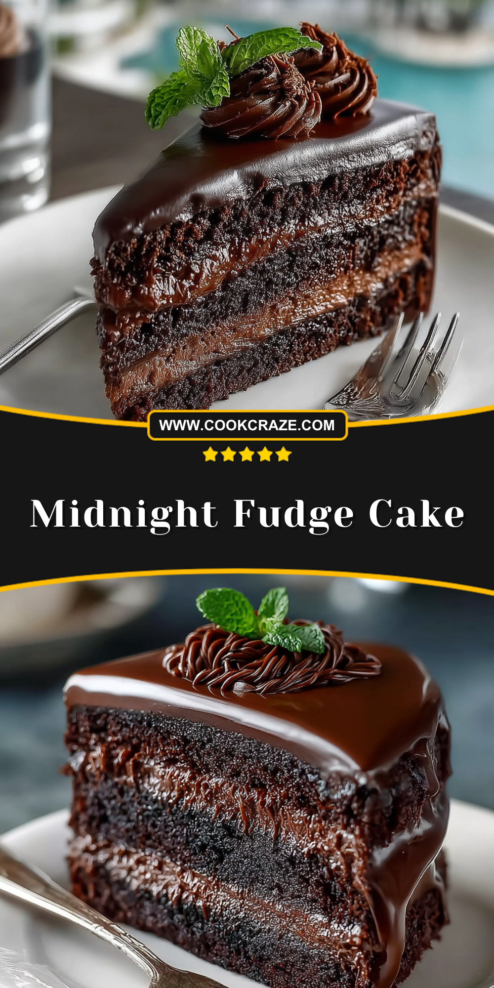 Midnight Fudge Cake - Cook Craze