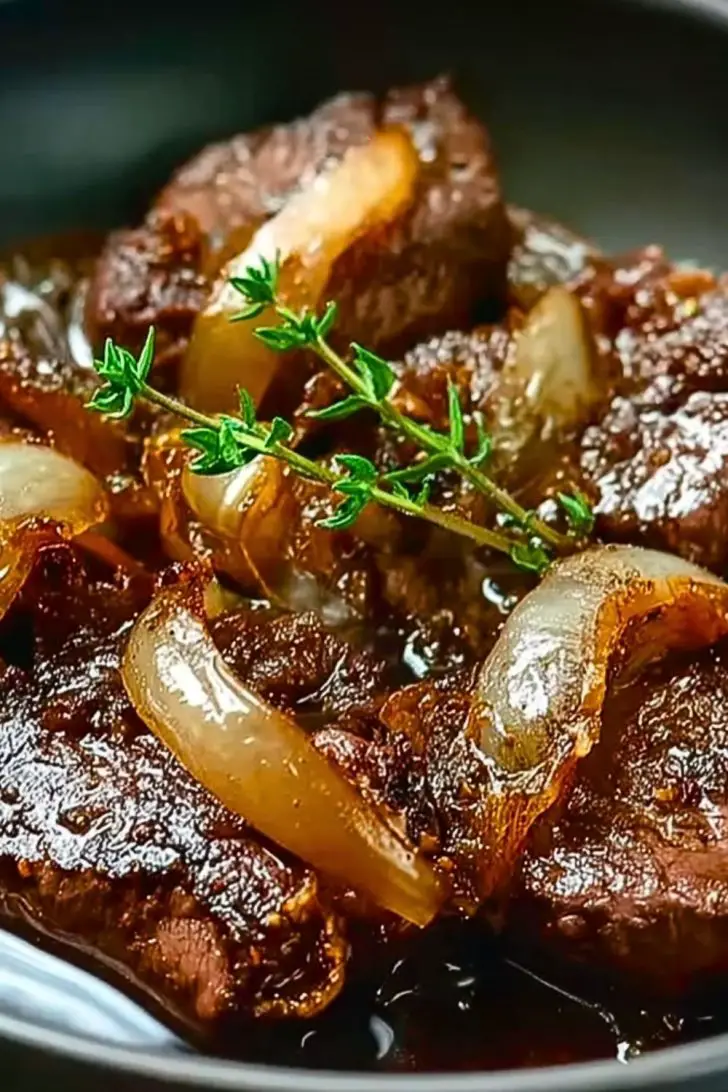 Caramelized Onion Beef Liver - Cook Craze