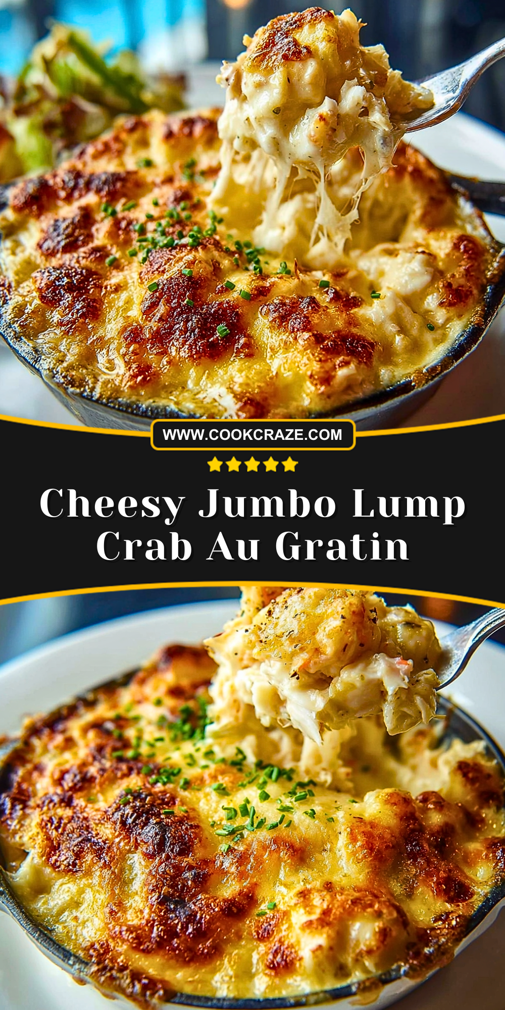 Cheesy Jumbo Lump Crab Au Gratin - Cook Craze