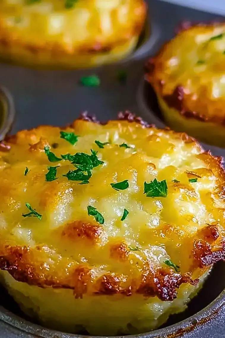 Cheesy Mashed Potato Muffins - Cook Craze