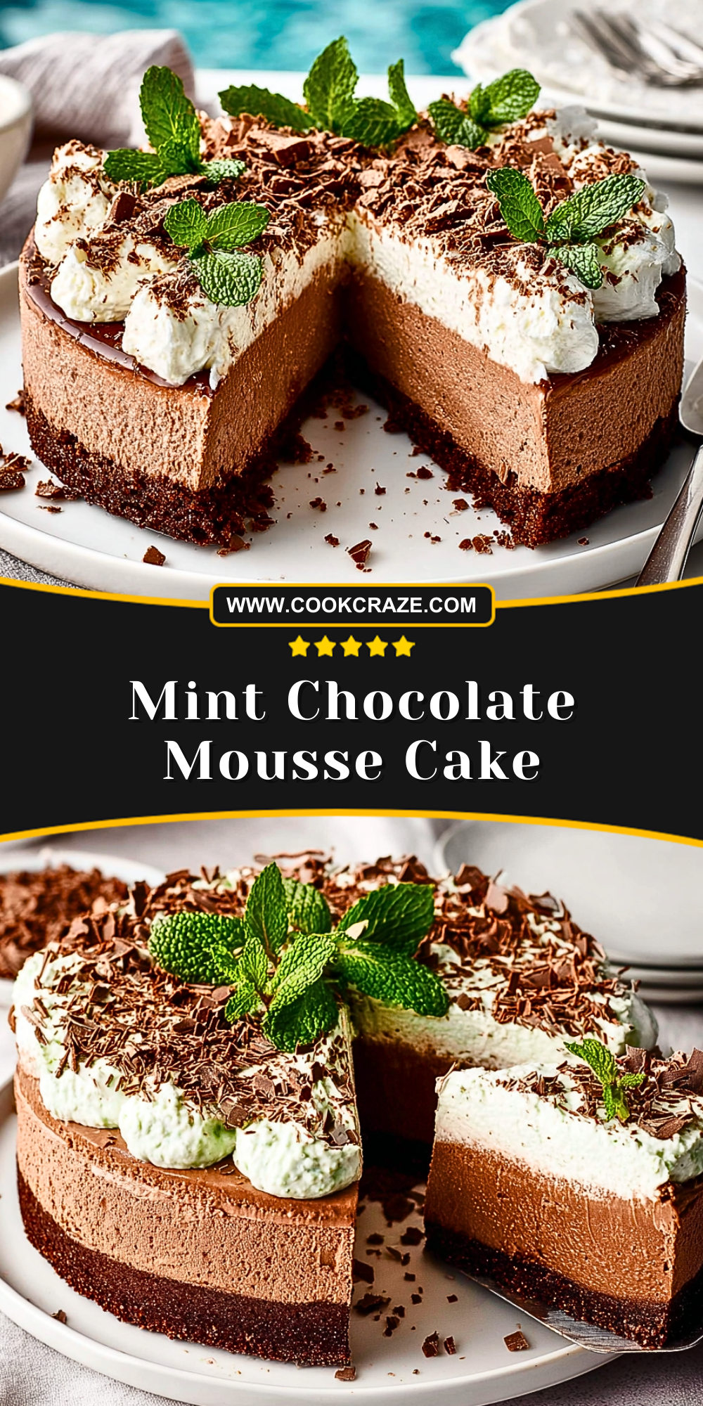 Mint Chocolate Mousse Cake - Cook Craze