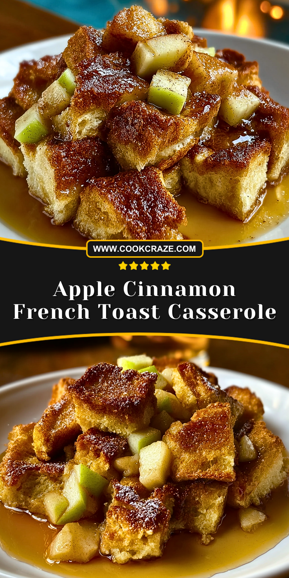 Apple Cinnamon French Toast Casserole - Cook Craze
