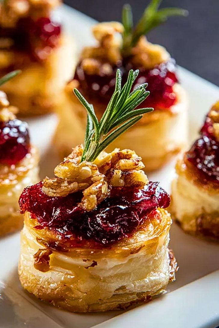 Brie Bites with Cranberry Crunch - Cook Craze